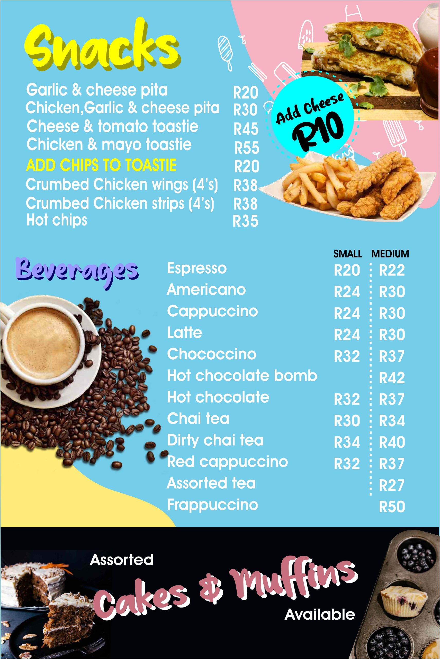 Menu – Sugar Fix Creations